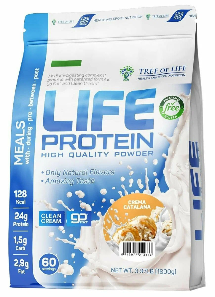Протеин Tree of Life Life Protein 1800 гр Пломбир с карамелью - купить ...