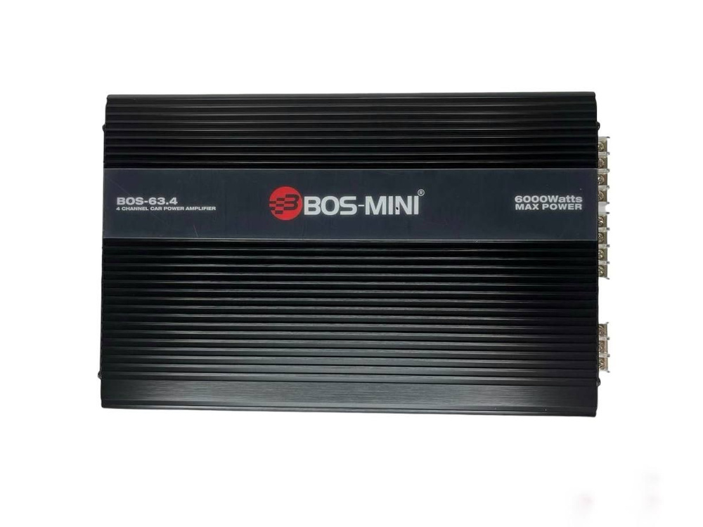 BOS-MINI Усилитель автомобильный, каналы: 4, 6000 Вт - купить с доставкой по выгодным ценам в ...