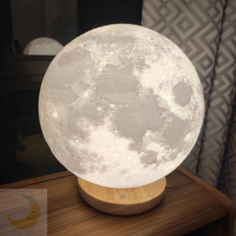 Парящий глобус Луны 3D d 18 см дерево GlobusOff - купить с доставкой по ...