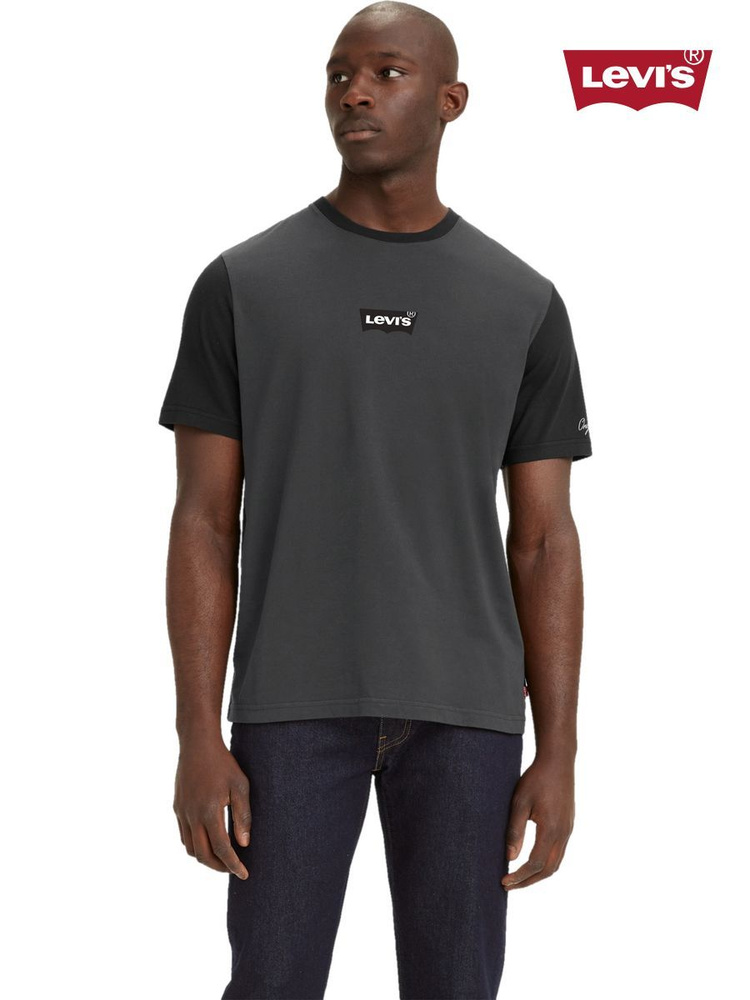 Футболка Levi's, размер 48, цвет антрацитово-серый, 100% хлопок - купить по выгодной цене в ...