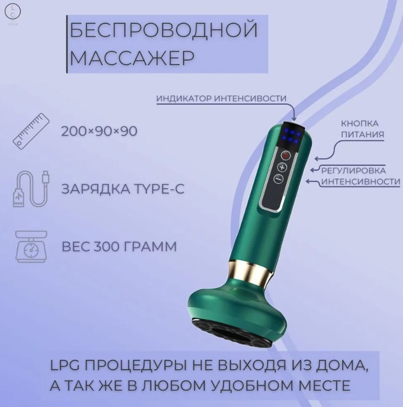 Вакуумный антицеллюлитный массажер для похудения тела, ног и спины ...