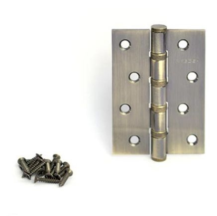 Петли врезные (к-кт - 2шт.) Apecs 100*70-В4-Steel-AB (бронза) купить по ...