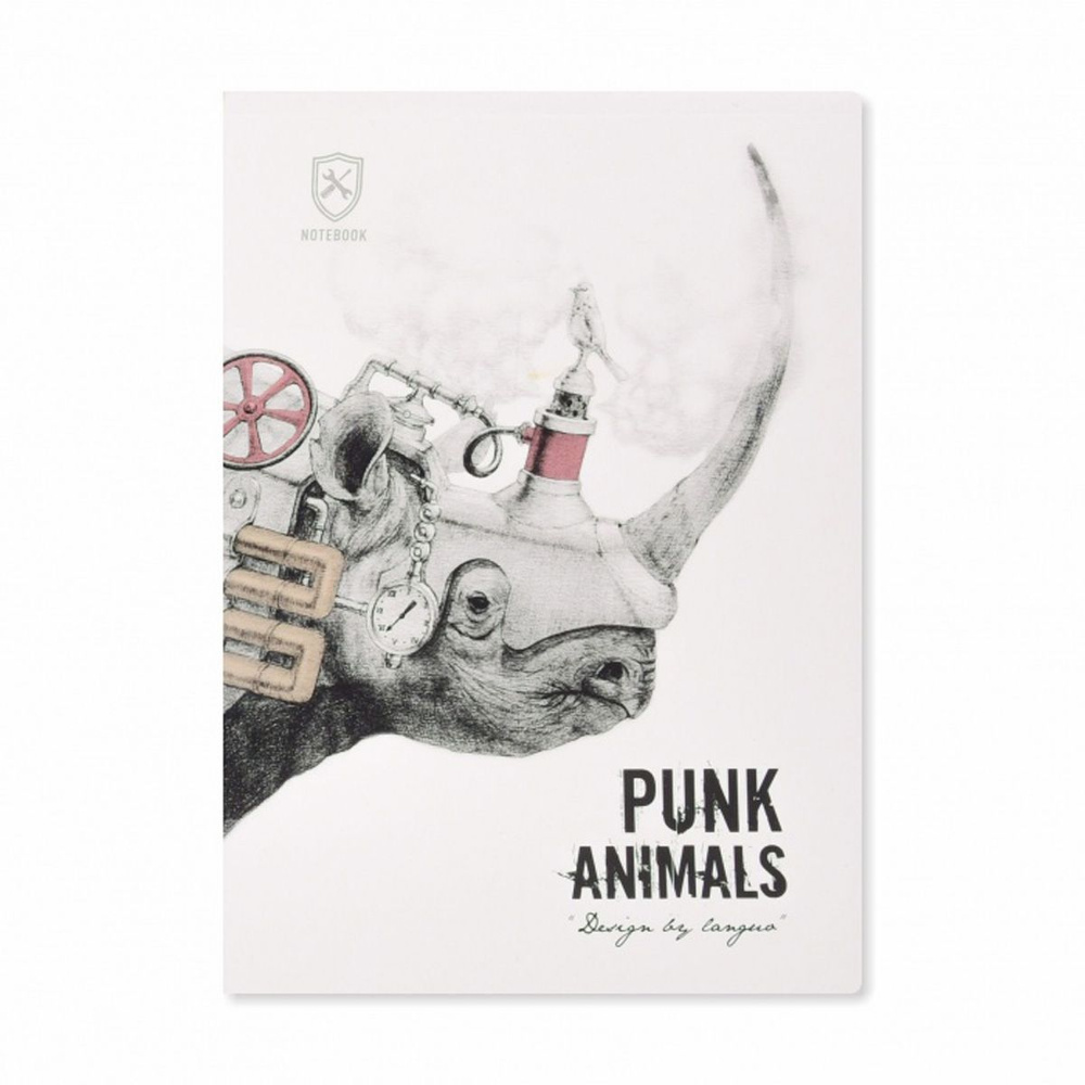 Тетрадь В5 44 листа в линейку "Punk Animals" Носорог - купить с ...