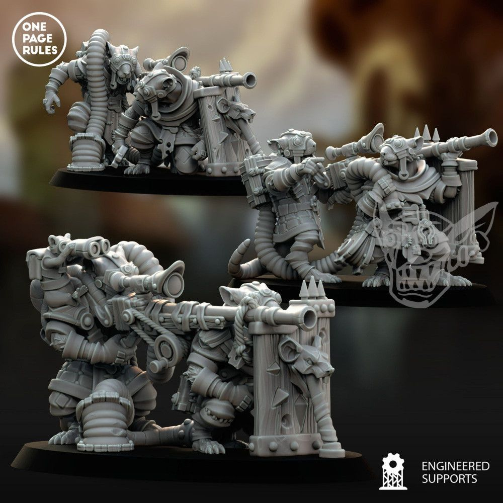 Миниатюра Warhammer Fantasy Battles / AoS. Skaven. Warplock Jezzails ...