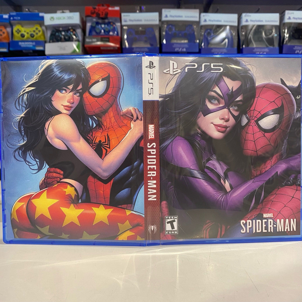 Игра "Spider Man / Человек паук" PS5 - Кастомная обложка для диска ...