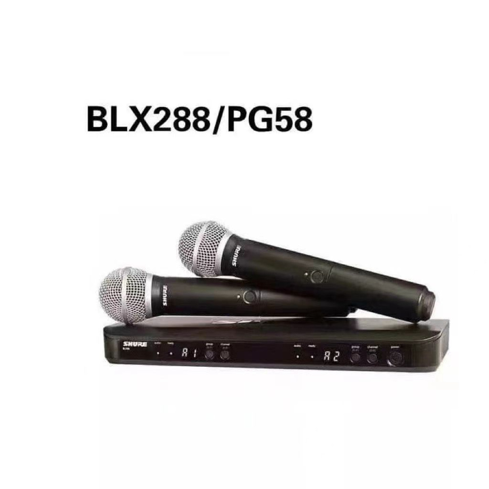SHURE BLX288/PG58 вокальная двухканальная радиосистема с ручными ...