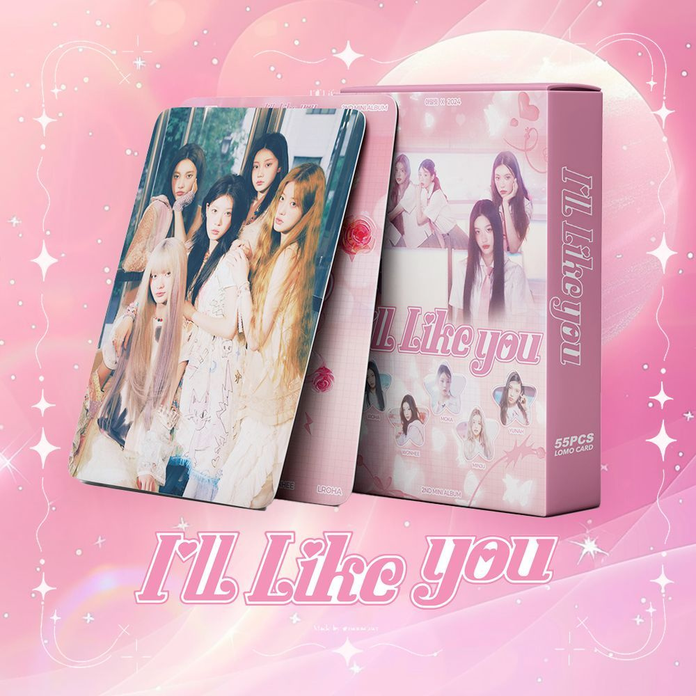 55 шт. ILLIT LOMO Card I'LL LIKE YOU Album 2024 Альбом Плакат Для K-POP ...