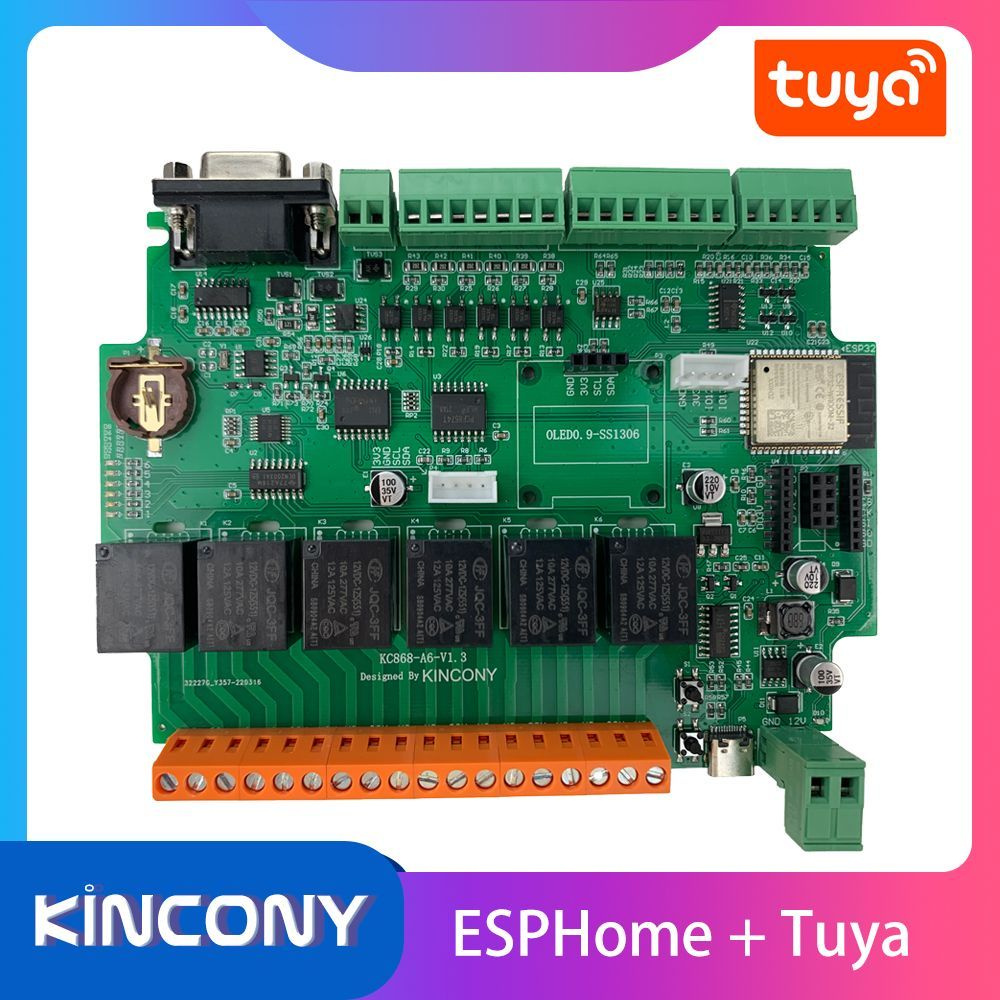KinCony KC868-A6 + лицензия Tuya ESPHome ESP32 купить на OZON по низкой цене (1660833888)