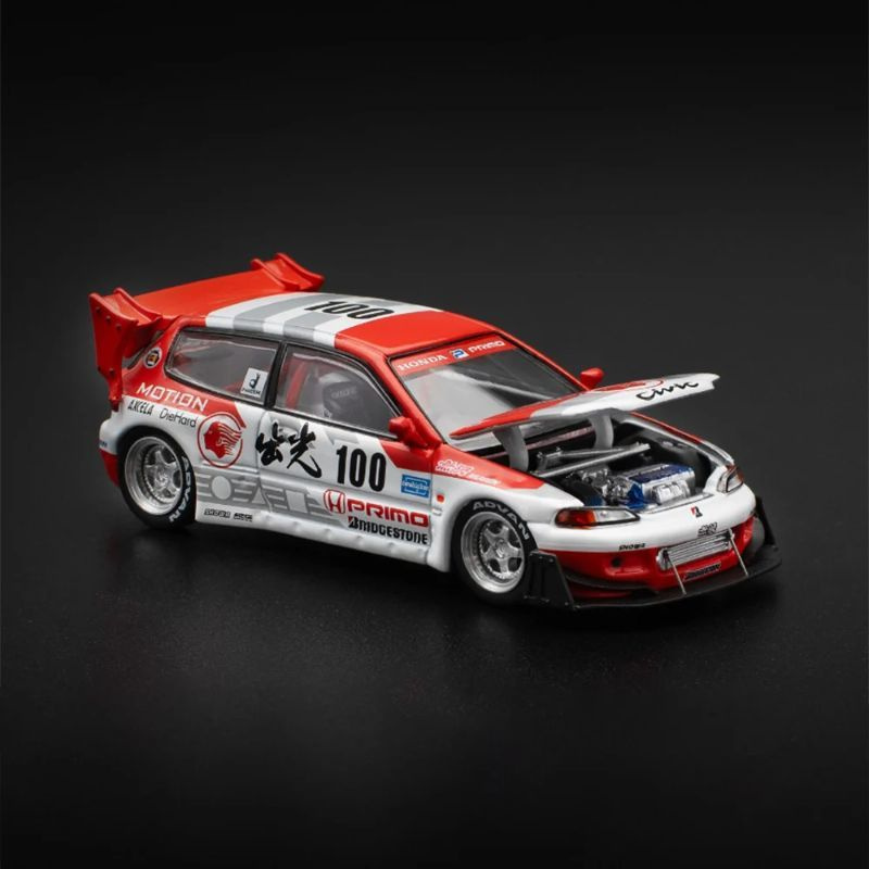 Машинка коллекционная POPRACE 1/64 Honda Civic EG6 PANDEM v1.5 IDEMITSU ...