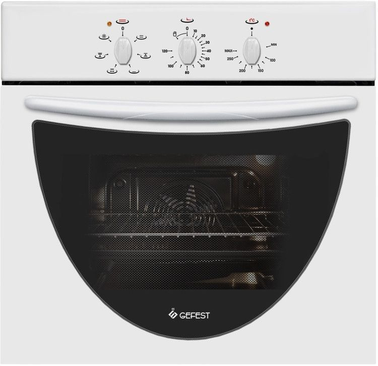 Духовой шкаф электрический встраиваемый GEFEST ЭДВ ДА 602-01, объем духовки 55 л, конвекция ...