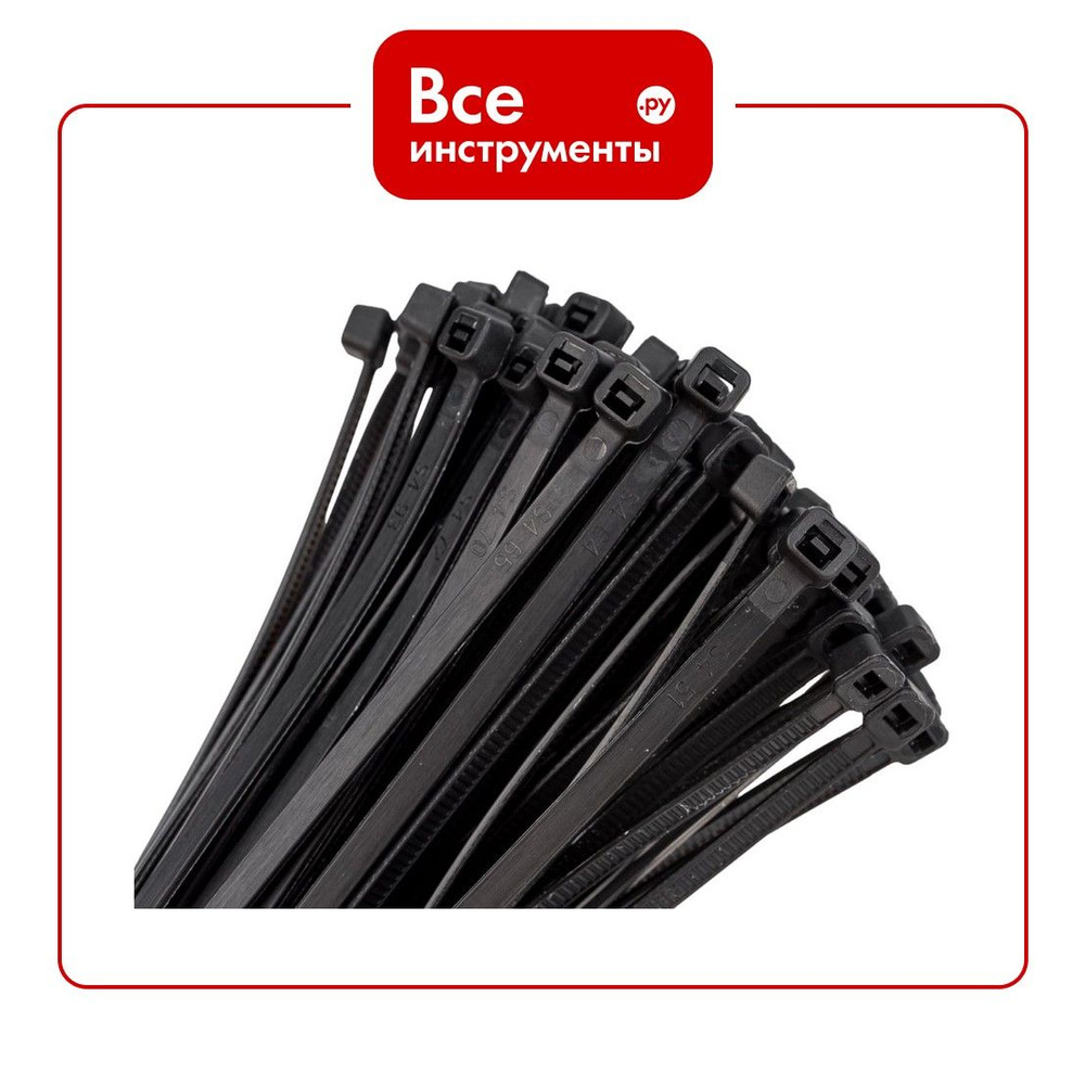 Хомут EKF 3.6х200 черный нейлон 100 шт. plc-cb-3.6x200 купить на OZON по низкой цене (1775975790)