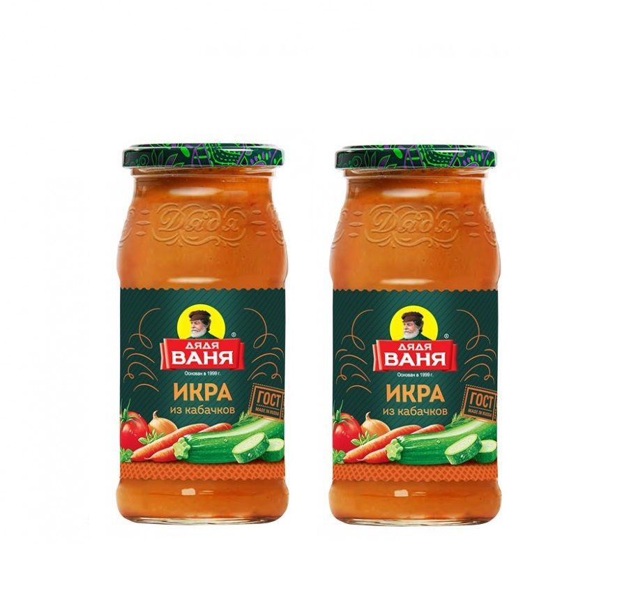 Икра кабачковая натуральная тм"Дядя Ваня" 460гр * 2 банки купить на ...
