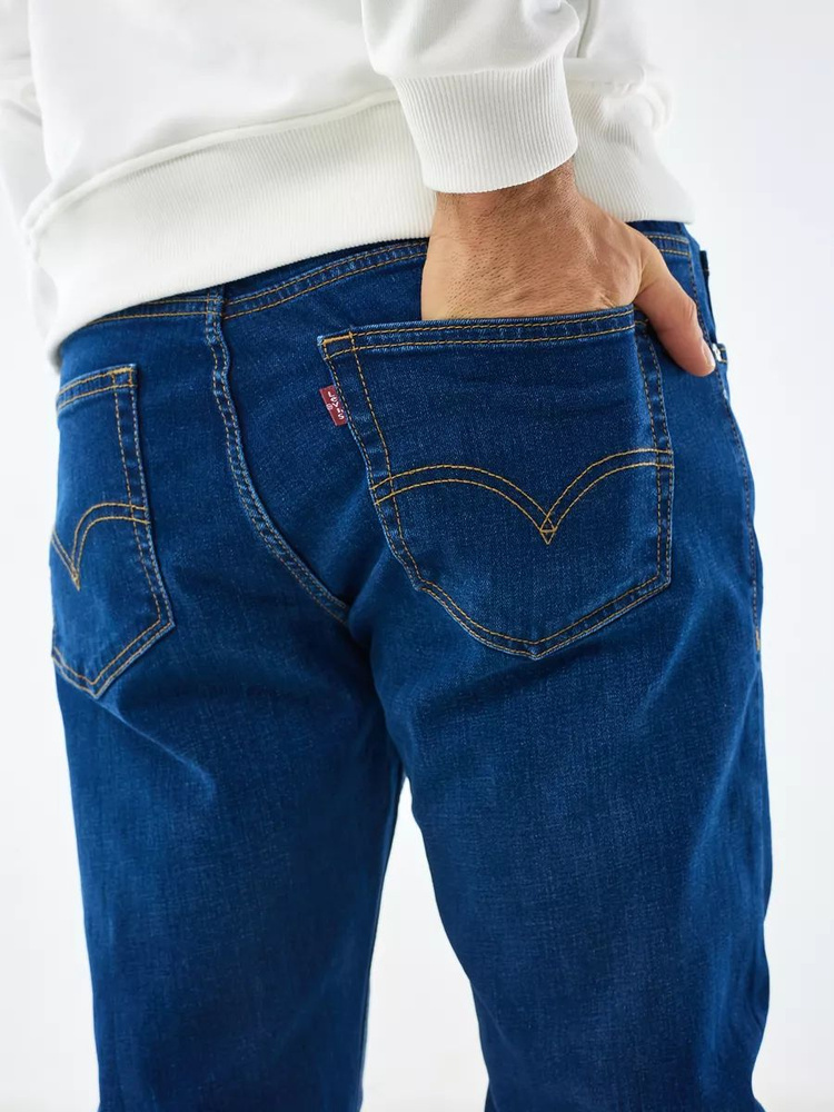 Джинсы Мужской Levi's синий Хлопок, размер 49 Турция купить c доставкой на OZON по низкой цене ...