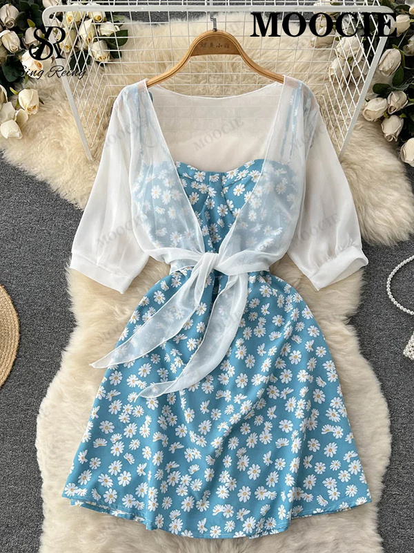 Комплект одежды Женский MOOCIE Повседневный светло-синий, размер 40, 46 Полиэфирное волокно ...