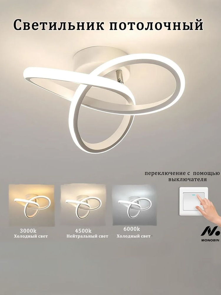 Светильник потолочный светодиодный22вт купить на OZON по низкой цене ...