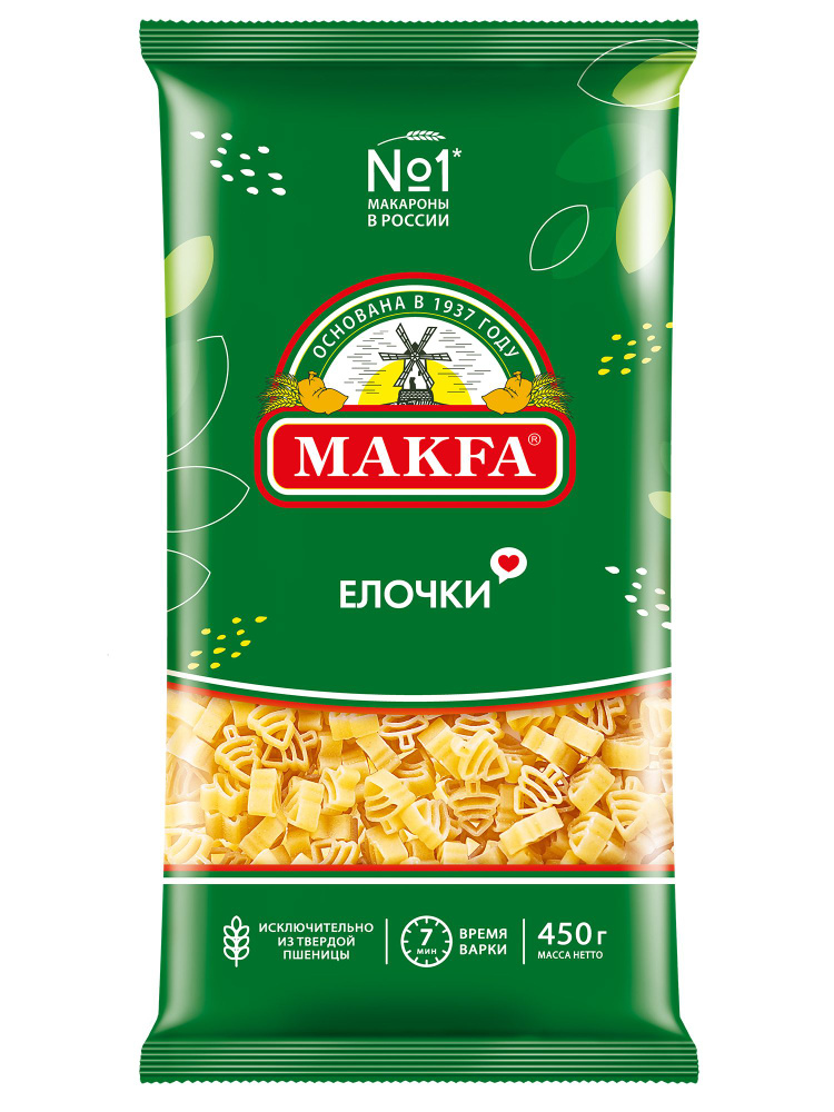 Макароны Makfa Ёлочки, 450 г купить на OZON по низкой цене (1743995762)
