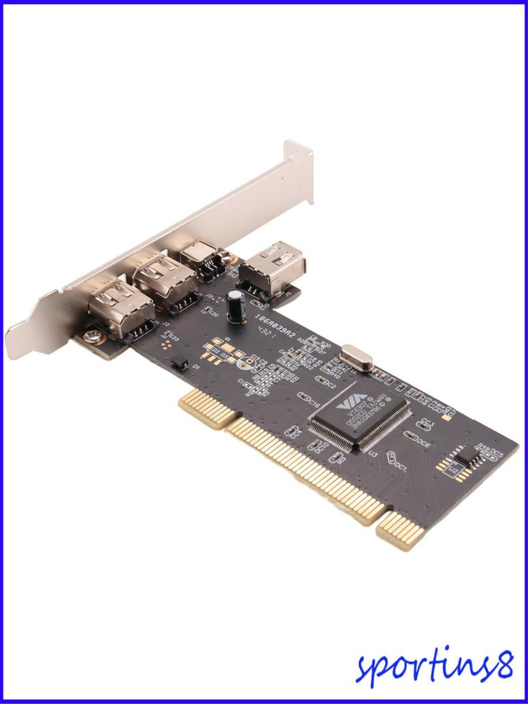 3 порта IEEE 1394 Firewire Card PCI Adapter Плата контроллера совместим ...