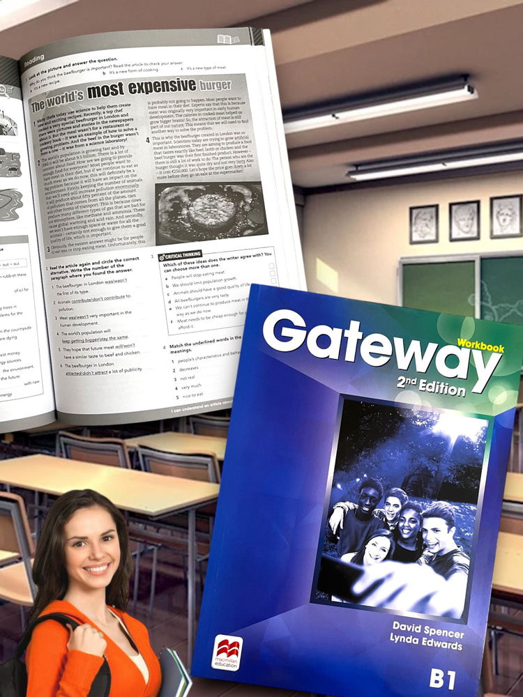 Gateway B1 2nd edition. Полный комплект: Учебник + Рабочая тетрадь + CD | Spencer David A ...