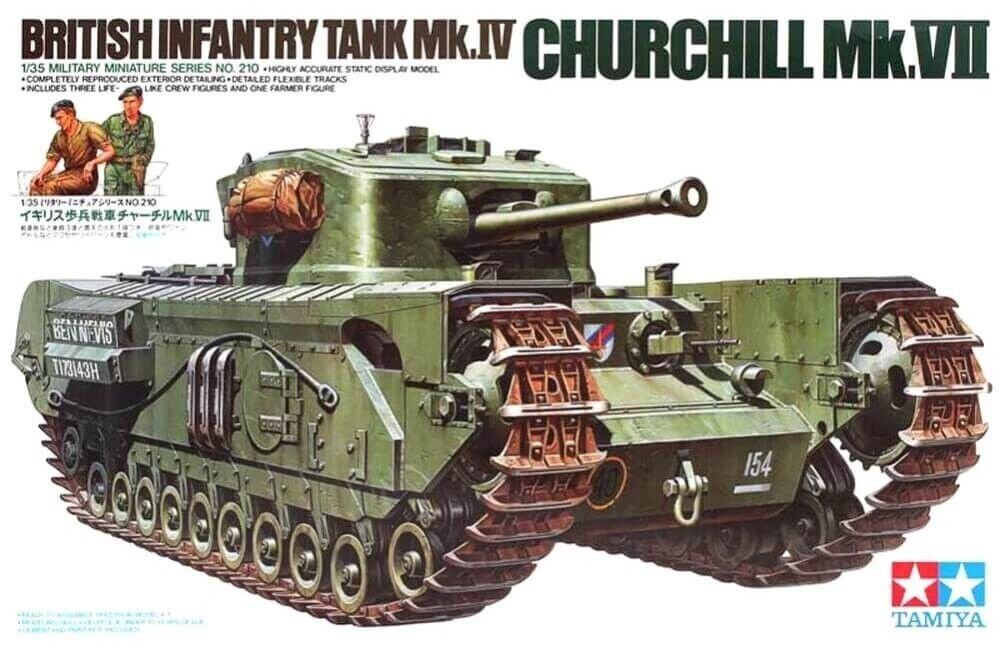 Tamiya 35210 1/35 Британский Mk.IV Churchill Mk.VII сборная модель ...
