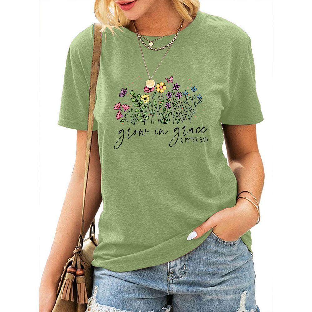 Футболка Женский CHAOPAI зеленый меланж Короткий, размер 50, универсальный Полиэфирное волокно ...