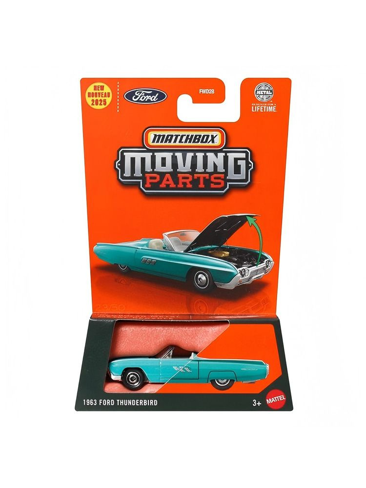 Машинка Matchbox 2025 FWD28 Moving Parts 1/64 Diecast Scale Model Car ...