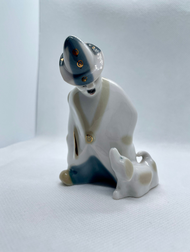 Статуэтка Клоун Карандаш Полонский фарфоровый завод, винтажная, 1983 г, СССР купить на OZON по ...