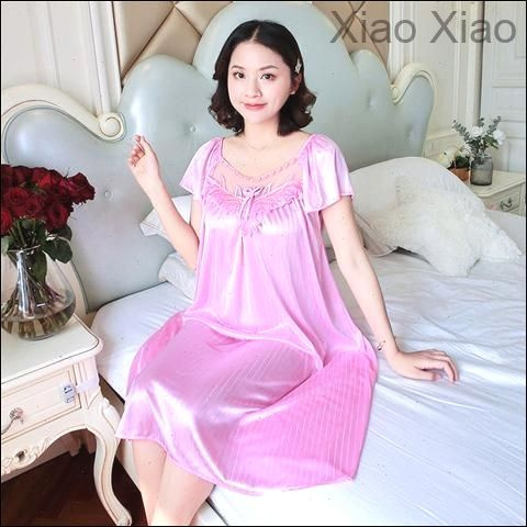 Ночная сорочка Женский Breathable, размер 50 Другое пудровый Бретельки ...