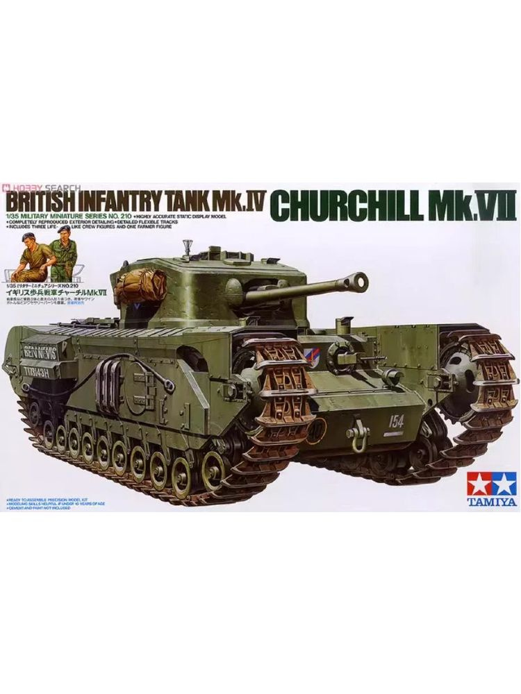 Tamiya 35210 1/35 Model Kit British Infantry Tank Mk.IV A22 Churchill ...