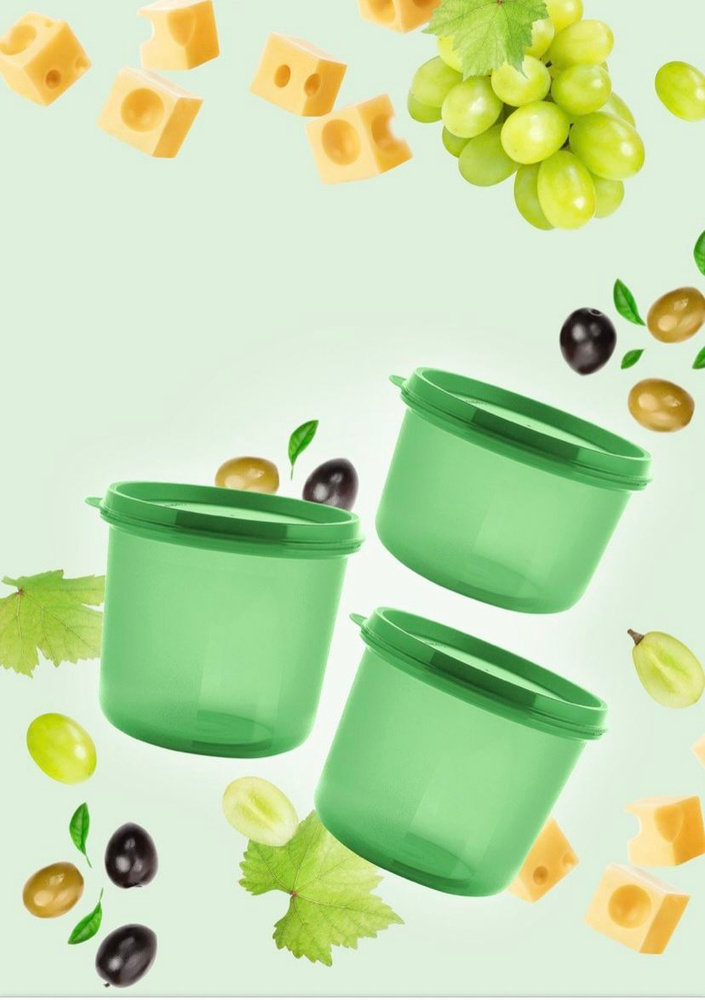 Tupperware Контейнер пищевой, 450 мл, 550 мл, 650 мл, 3 шт купить на OZON по низкой цене ...