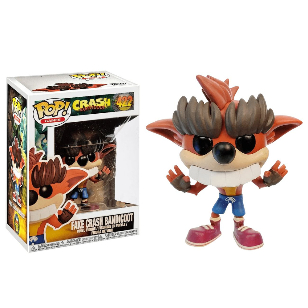 Фигурка Funko Pop! Fake Crash Bandicoot (Стикер Gamestop (Фанко Поп ...
