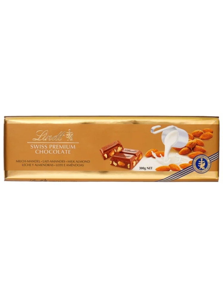 Молочный шоколад Lindt с миндалем 300 г купить на OZON по низкой цене ...