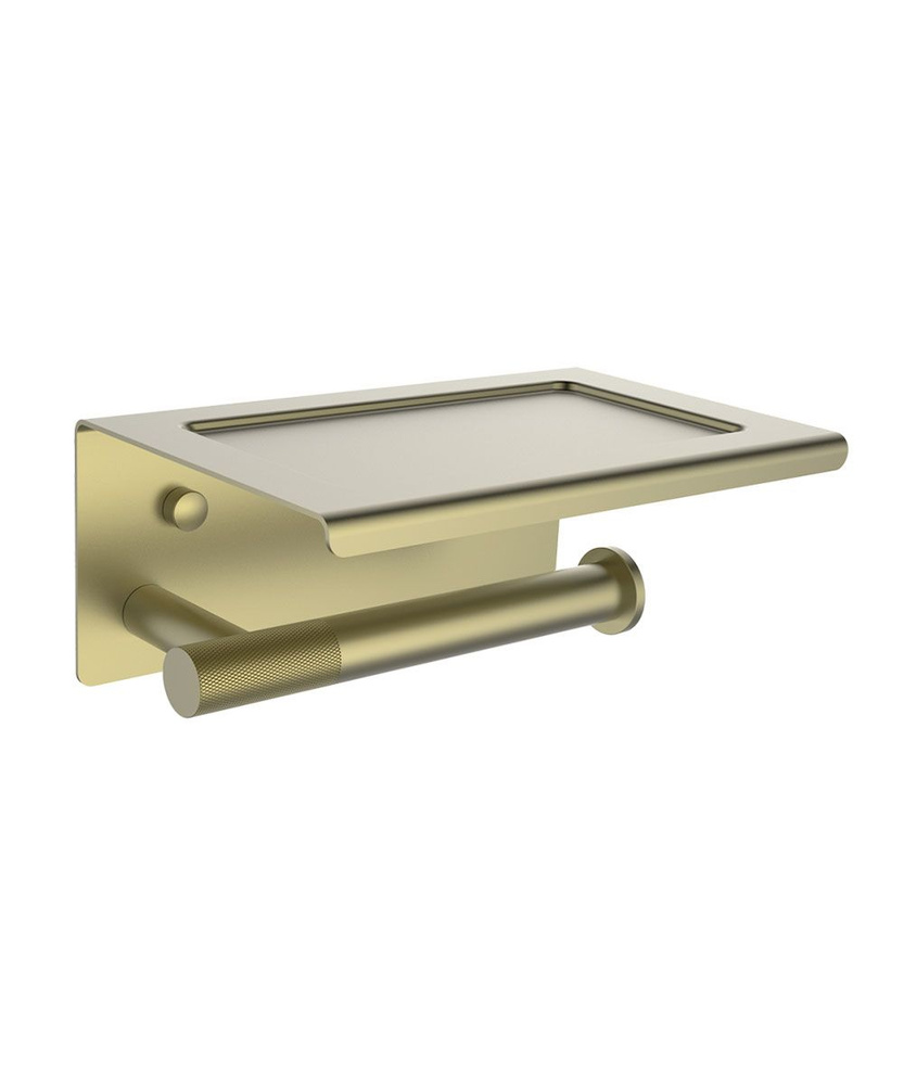 Держатель для туалетной бумаги с полкой от бренда Vieir V5510-S матовое золото купить на OZON по ...