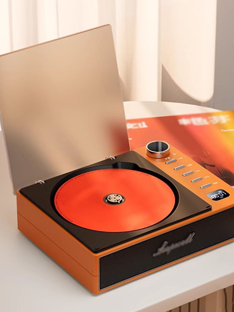 Ретро CD-плеер С крышкой, Спикер С динамиком Bluetooth, батареей для ...