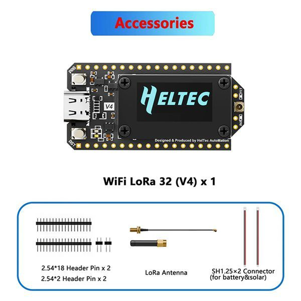 Обновление Heltec WiFi LoRa 32(V4) ESP32S3+SX1262 BLE LoRa Node ...