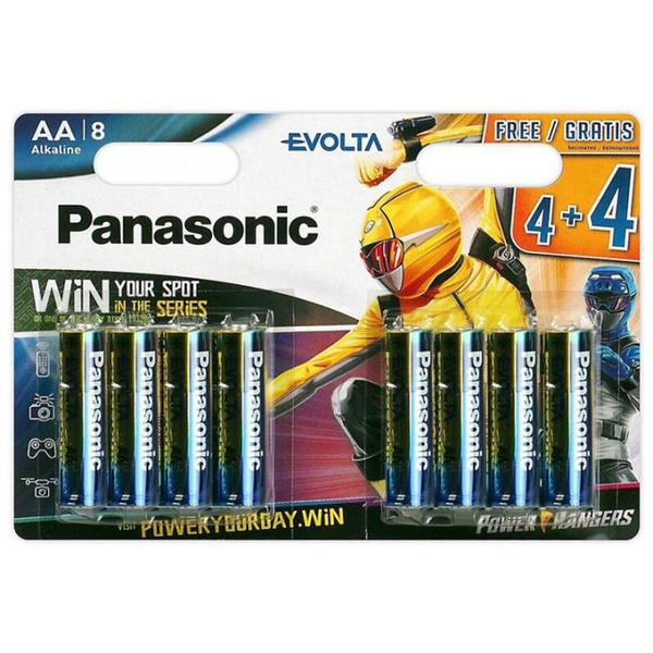 Батарейка (8шт) PANASONIC LR6 (AA) Evolta "4+4" 1.5В щелочная ...