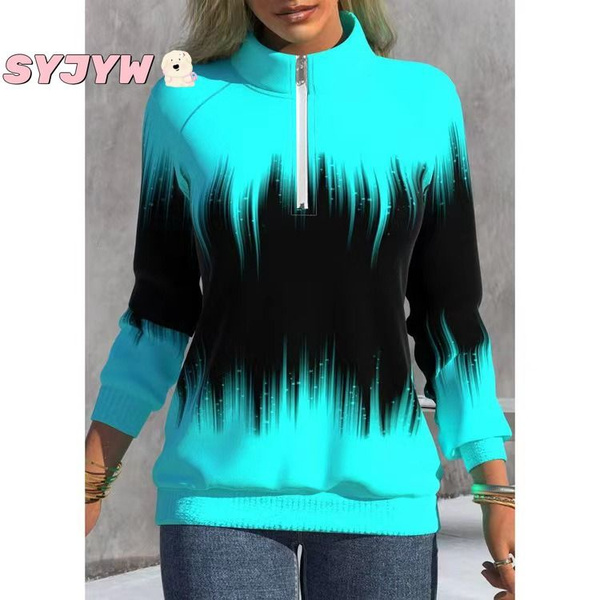 Толстовка Женский SYJYW черный, синий Полиэфир, размер 58 Китай купить c доставкой на OZON по ...