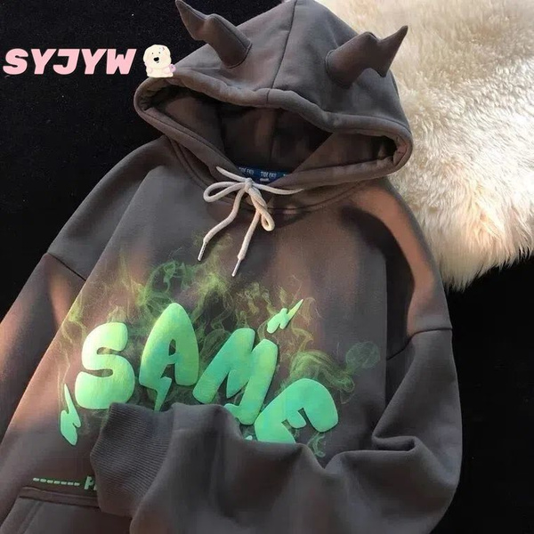 Толстовка Женский SYJWY пепел Хлопок, размер 40 Надписи Китай купить c доставкой на OZON по ...