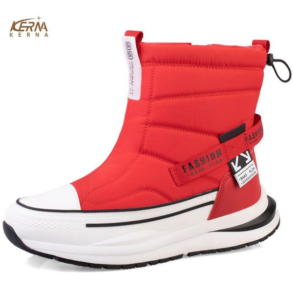 Сапоги Женский KERNA, размер 37 красный Рыбалка, Туризм Зима Платформа Китай Молния купить c ...