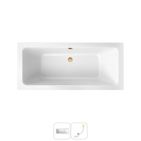Акриловая ванна 180x80 Lavinia Boho Pure 202010889 в наборе 2 в 1 ...