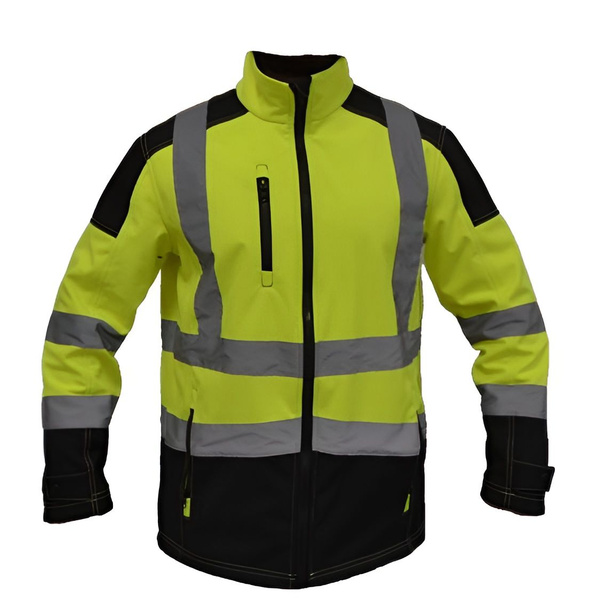 Куртка Мужской, Женский Safety systems Манжеты, Светоотражающие элементы желтый, черный графит ...