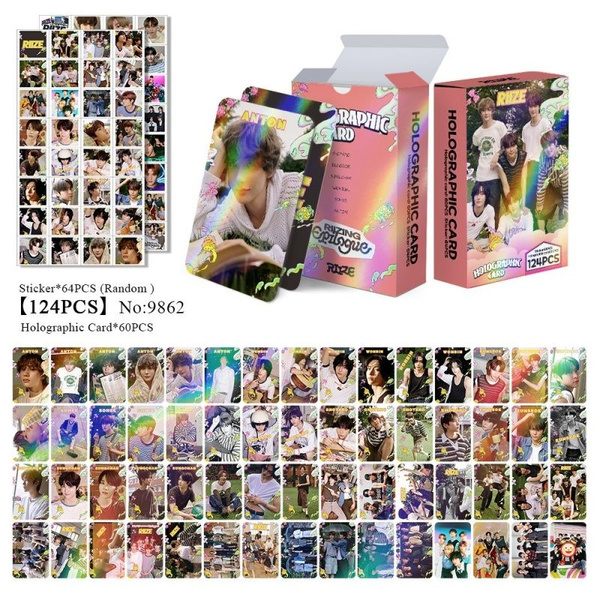 124pcs Карточка KPOP RIIZE TWS ZB1 , 4EVE GOT7 Радиация Фотокарточка,Набор 60 штук к поп карты ...
