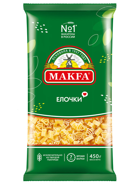 Макароны Makfa Ёлочки, 450 г купить на OZON по низкой цене (1743995762)