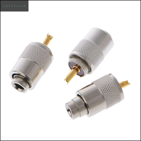 10 шт. ВЧ разъемы UHF PL-259 для коаксиального кабеля RG8X купить на ...