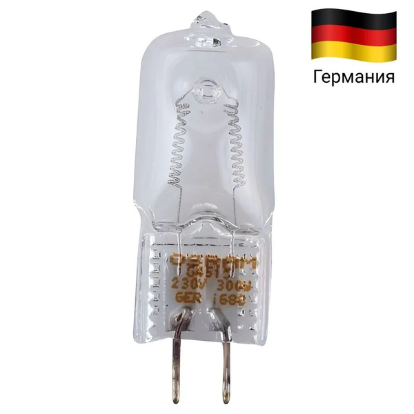 Лампа OSRAM 64515 HALOGEN/ OPTIC LAMP GX6.35 галогенная 300w 230v ...