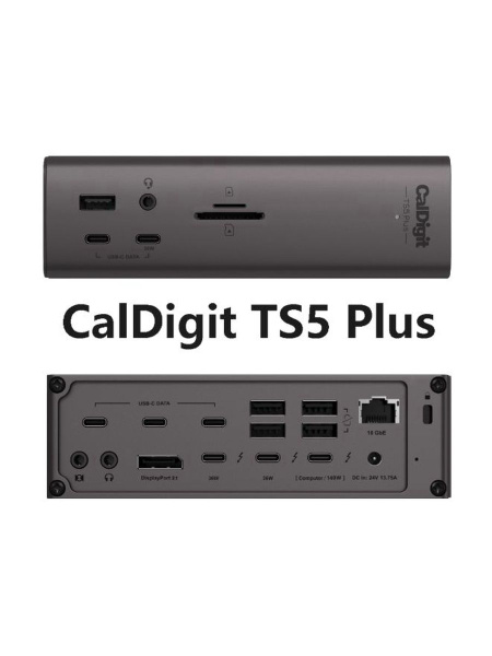 CalDigit TS5 Plus Док-станция Thunderbolt 5 40Gbps 20-в-1 с 10Gb ...