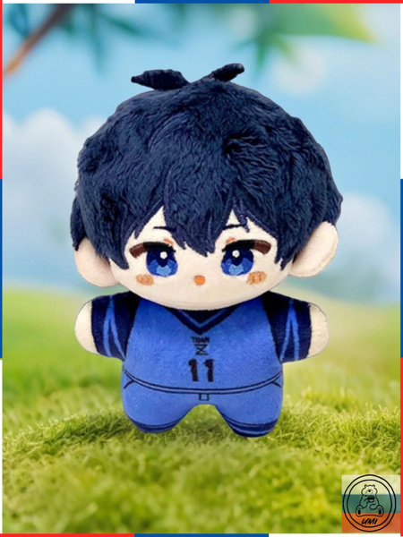 Блю Лок Ёити Исаги / Blue Lock Yoichi Isagi Плюшевая Кукла Игрушка 12CM ...