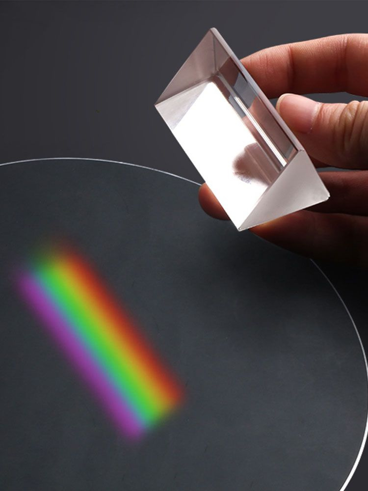 Детская физика Stem Научная игрушка, стеклянный отражающий треугольник ...