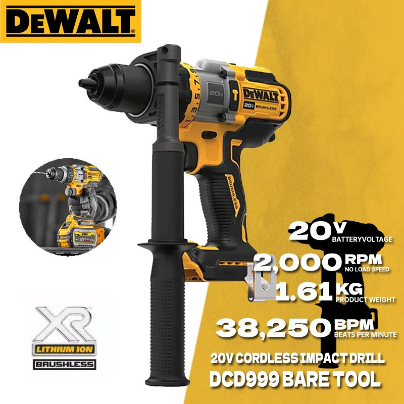 DEWALT Бесщеточный беспроводной молоток DCD999 20V Flexvolt Advantage ...