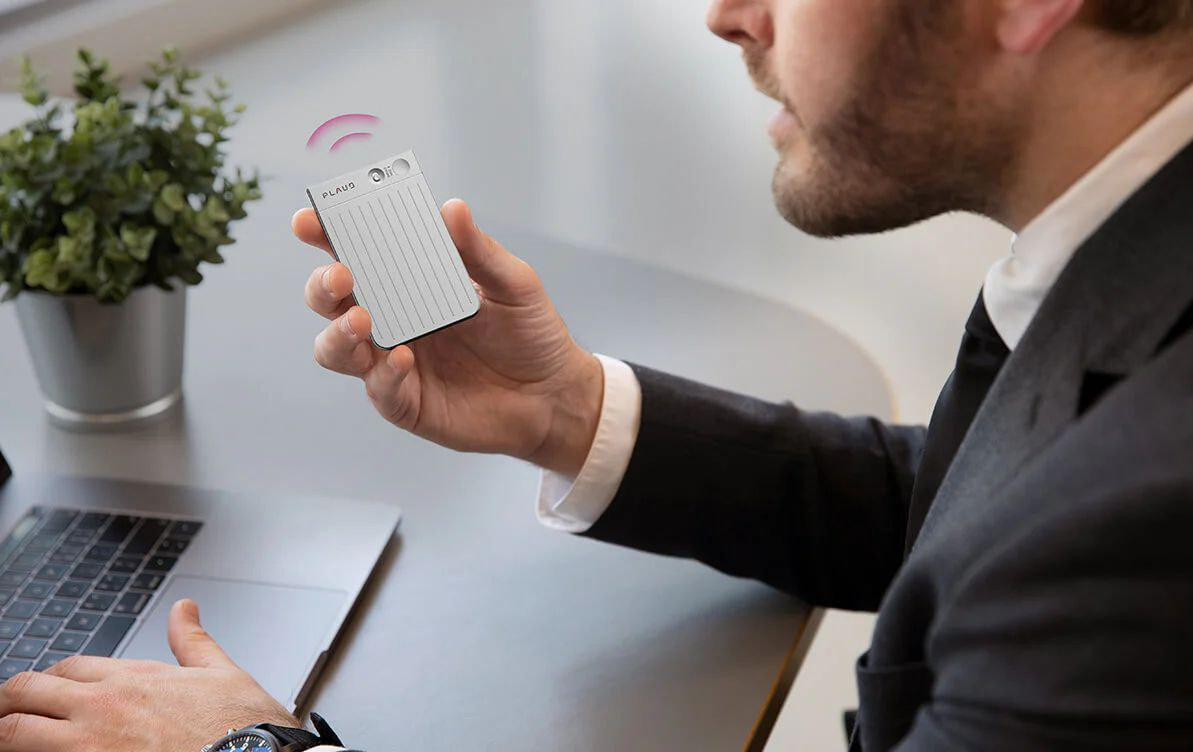 PLAUD NOTE (Silver) - ультратонкий диктофон с искусственным интеллектом ...