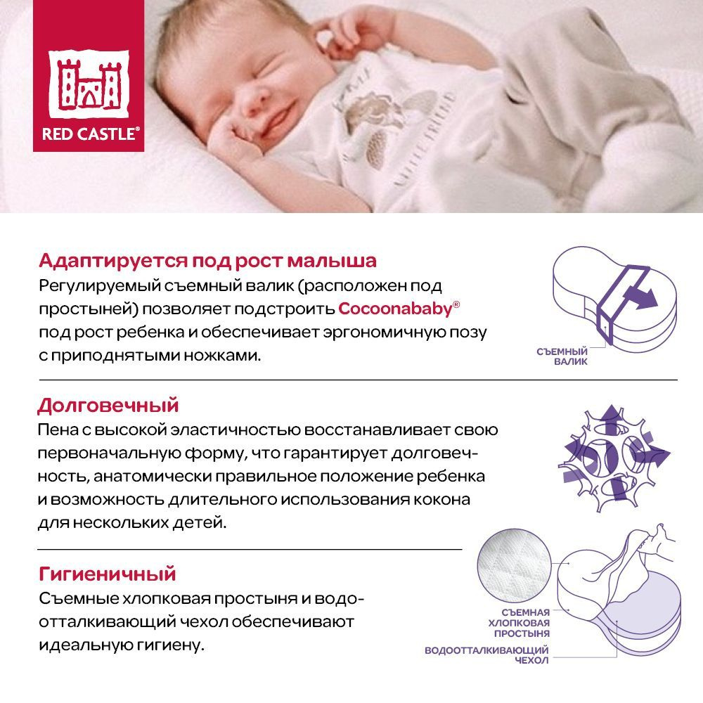 Red Castle COCOONaBABY Кокон для новорожденного, эргономический ...